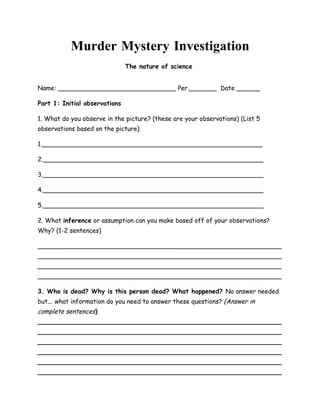 What is science forensic check investigation | DOC