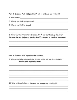 What is science forensic check investigation | DOC