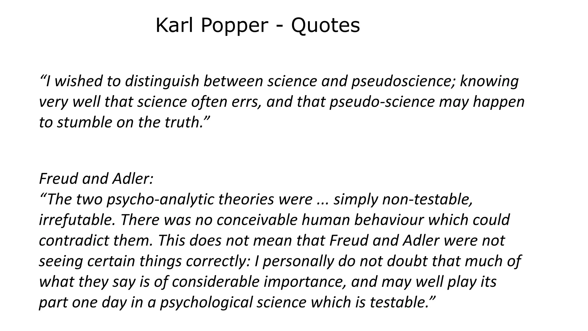 What is science? Science, pseudoscience, non-science | PDF