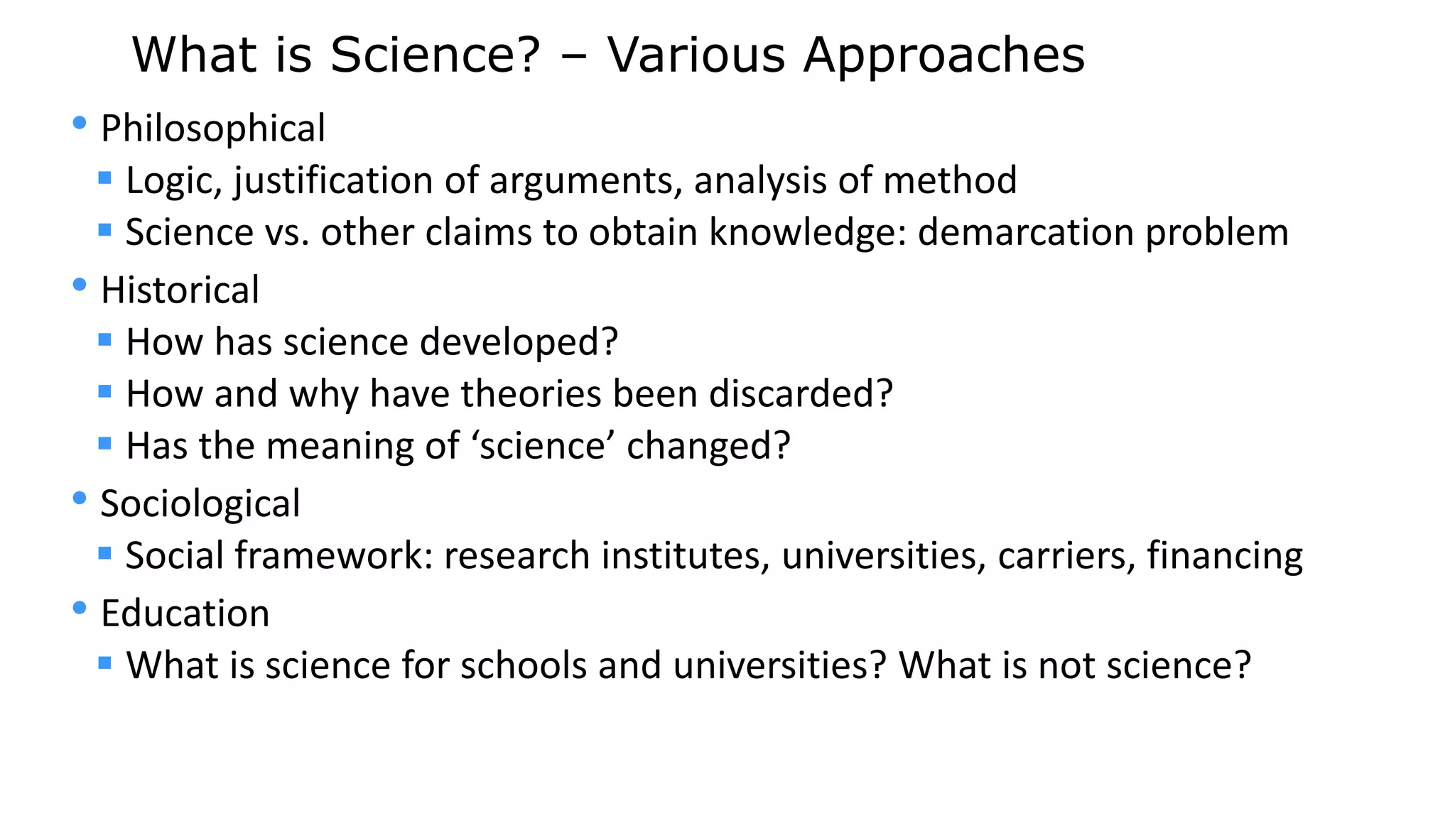 What is science? Science, pseudoscience, non-science | PDF
