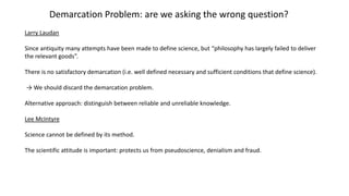 What is science? Science, pseudoscience, non-science | PDF