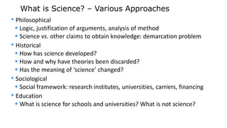 What is science? Science, pseudoscience, non-science | PDF
