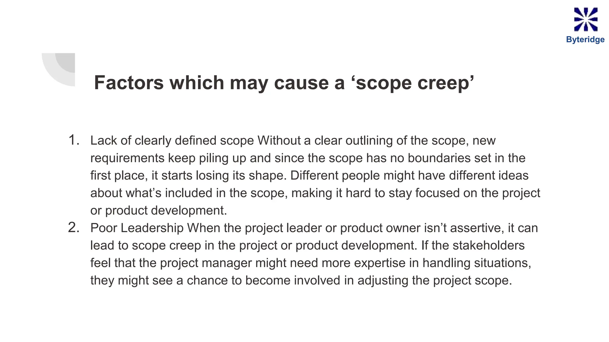 What is “Scope Creep” - Byteridge.pptx