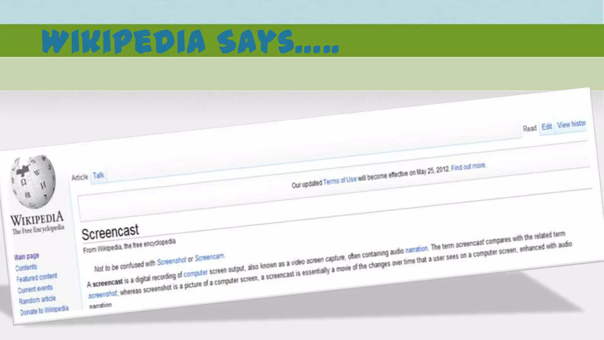 What is Screencasting | PPTX