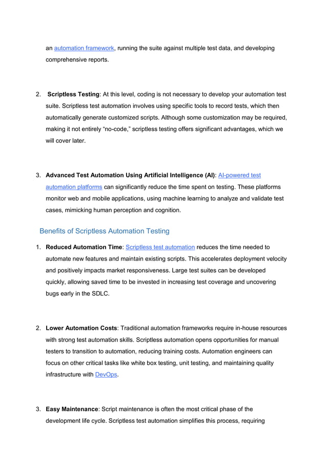 What Is Scriptless Test Automation And What Are Its Benefits Pdf