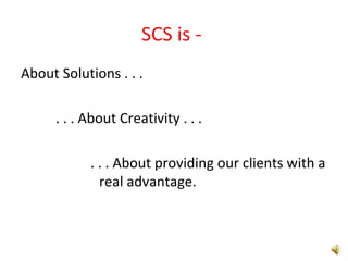 What Is SCS | PPT