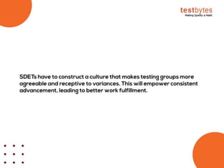 What is SDET? (Software Development Engineer in Test) | PPT