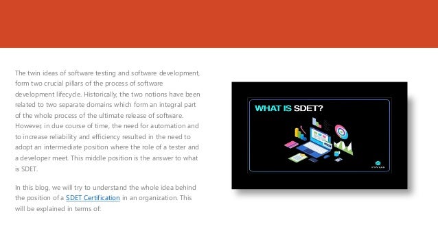 What is SDET The Role to Look For | PPTX