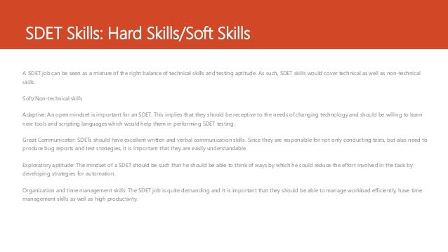 What is SDET The Role to Look For | PPTX