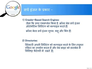 What is Search Engine In Hindi | PPTX