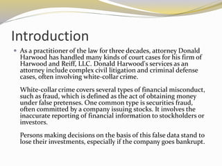 What Is Securities Fraud? | PPTX | Stocks and Bonds | Personal Investing