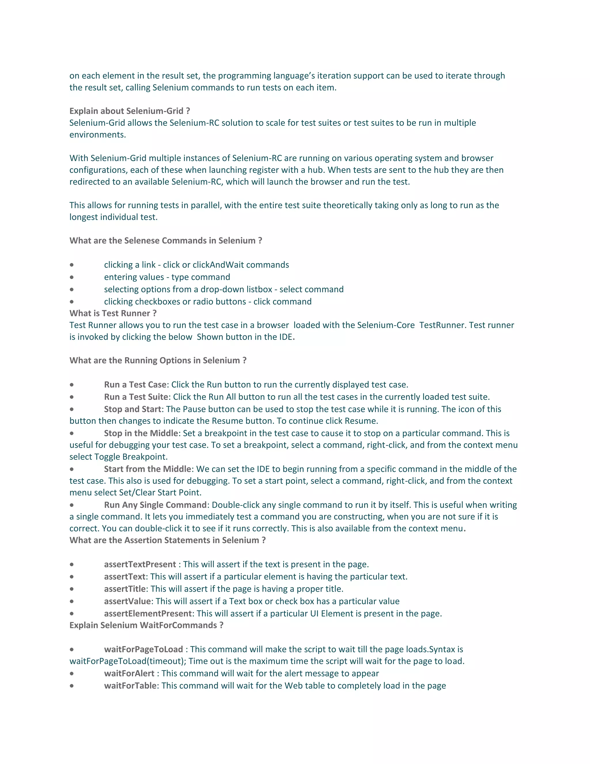 What is selenium | DOCX