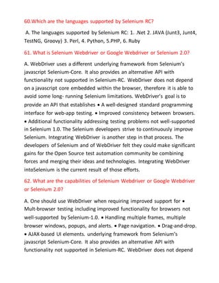 What is selenium | PDF