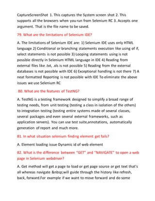 What is selenium | PDF