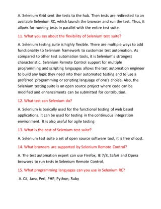 What is selenium | PDF