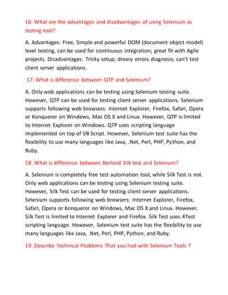 What is selenium | PDF