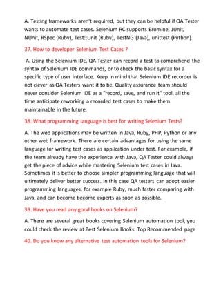 What is selenium | PDF