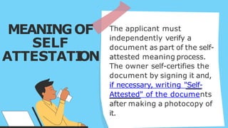 What is Self Attestation.pptx