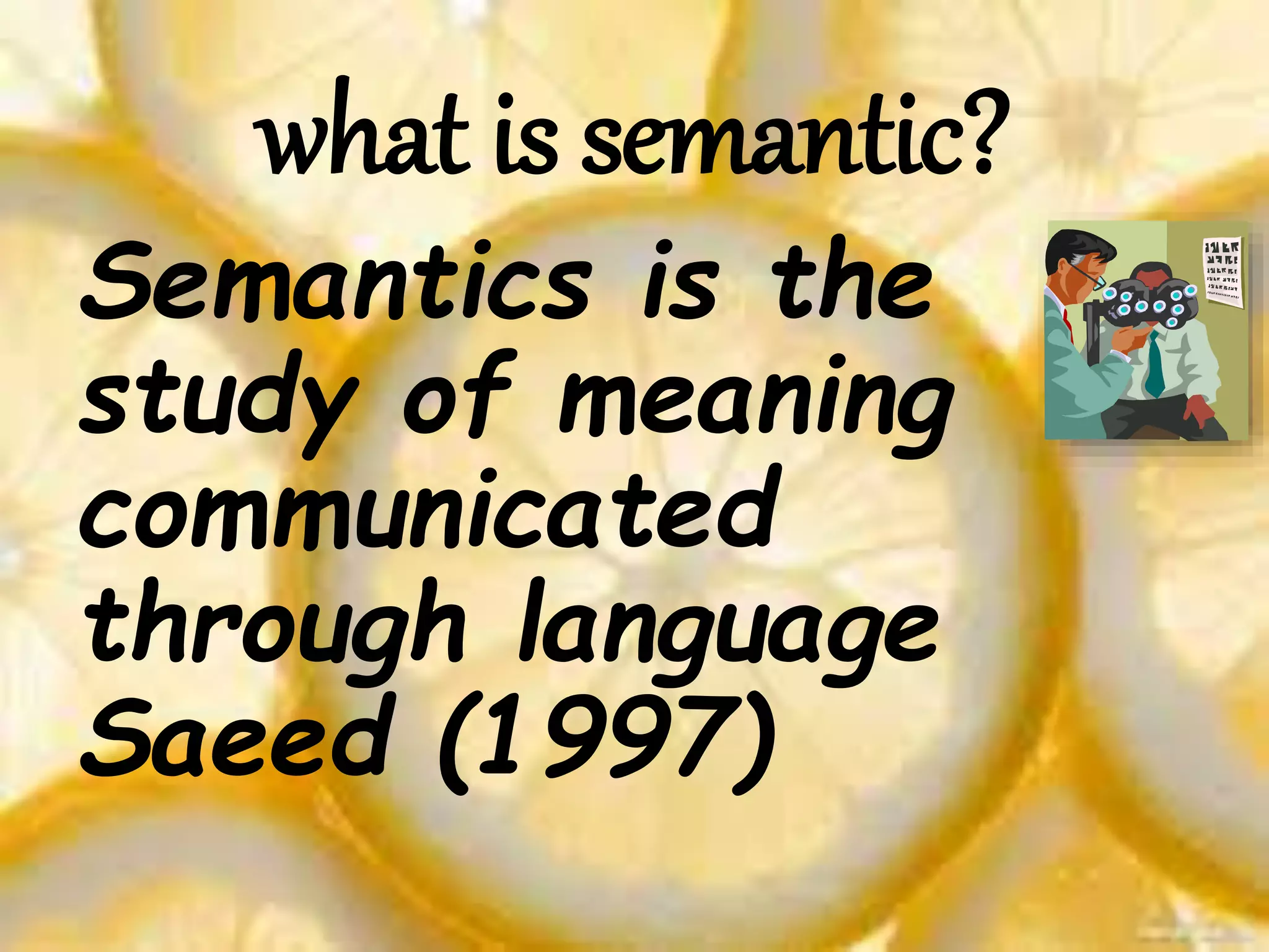 What is semantics | PPTX