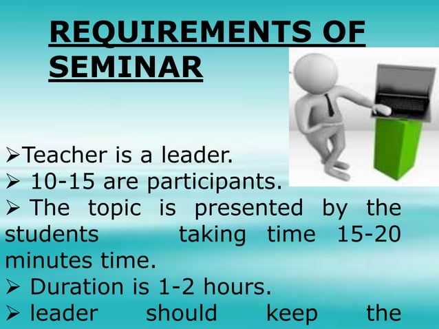 What is seminar | PPTX