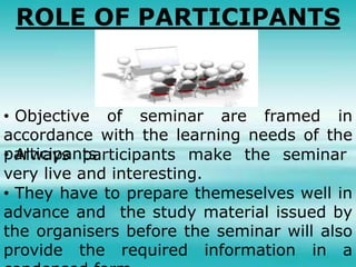 What is seminar | PPTX