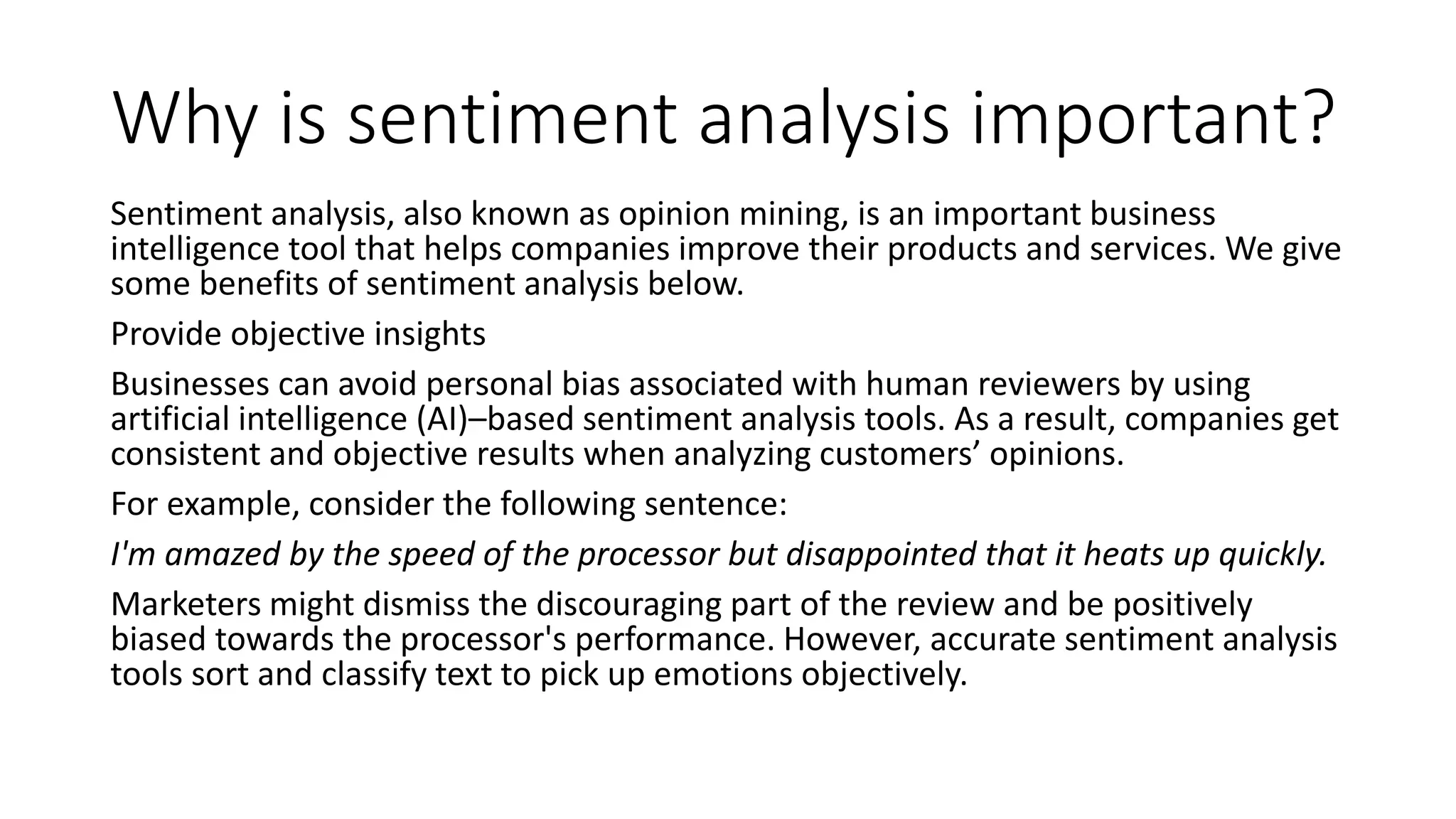 A presentation on Sentiment Analysis.... | PPTX | Artificial ...