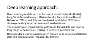 A presentation on Sentiment Analysis.... | PPTX | Artificial ...