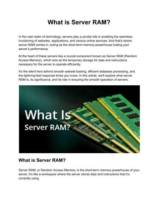 What is Server RAM.pdf