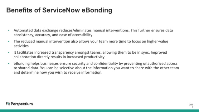 What is ServiceNow eBonding.pptx | Cloud Computing | Internet