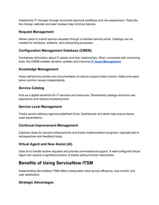 What Is ServiceNow ITSM? A Complete Guide to Features, Benefits, and ...