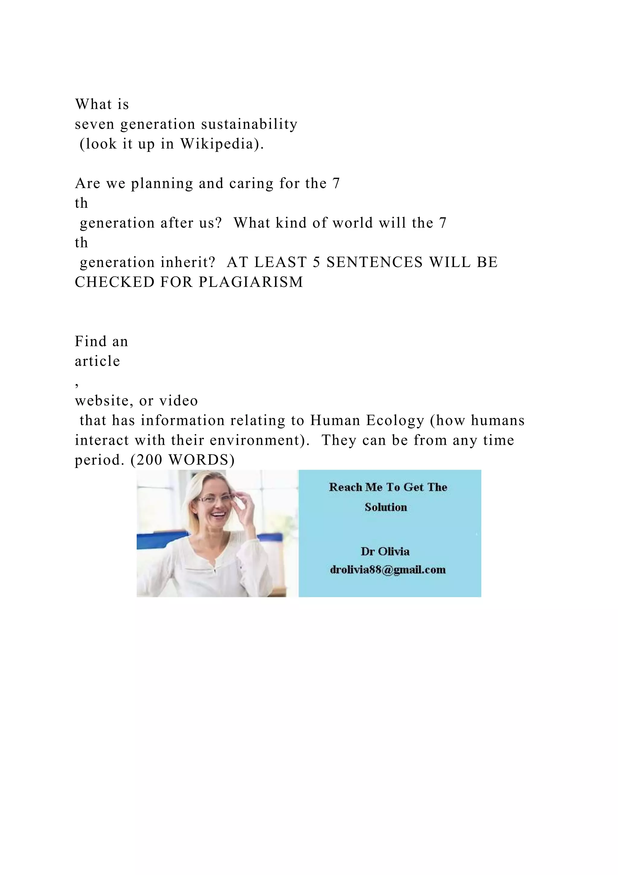 What is seven generation sustainability (look it up in Wikipedia.docx