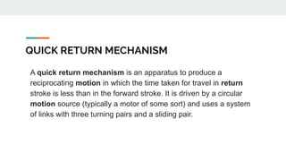 SHAPER MACHINE MECHANISM | PDF