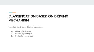 SHAPER MACHINE MECHANISM | PDF