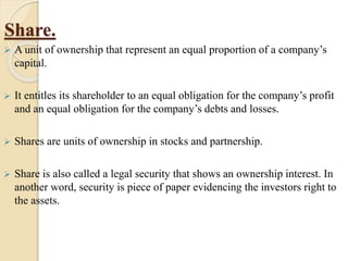 What is share.. | PPTX