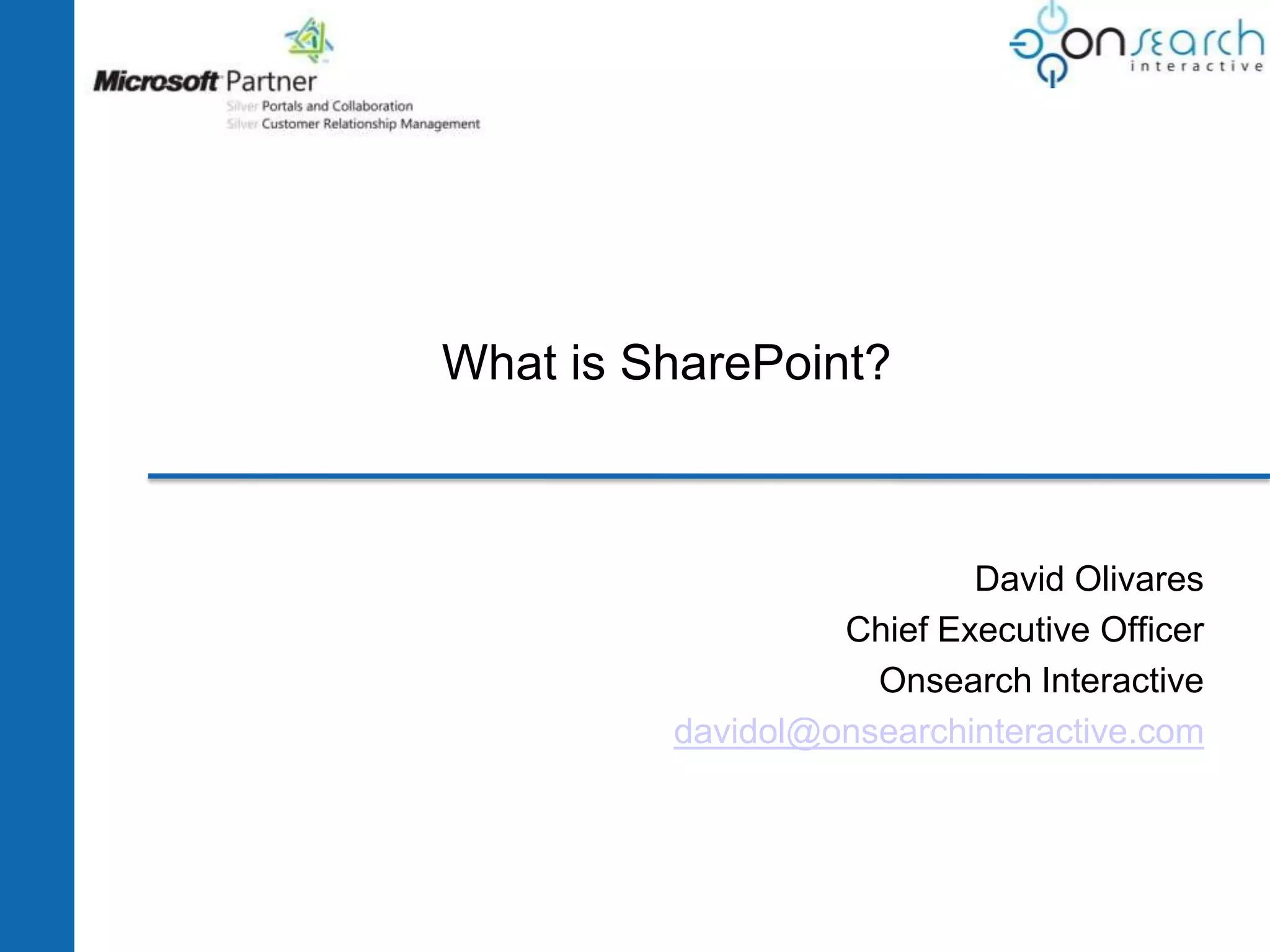 What is SharePoint 2013? | PPT