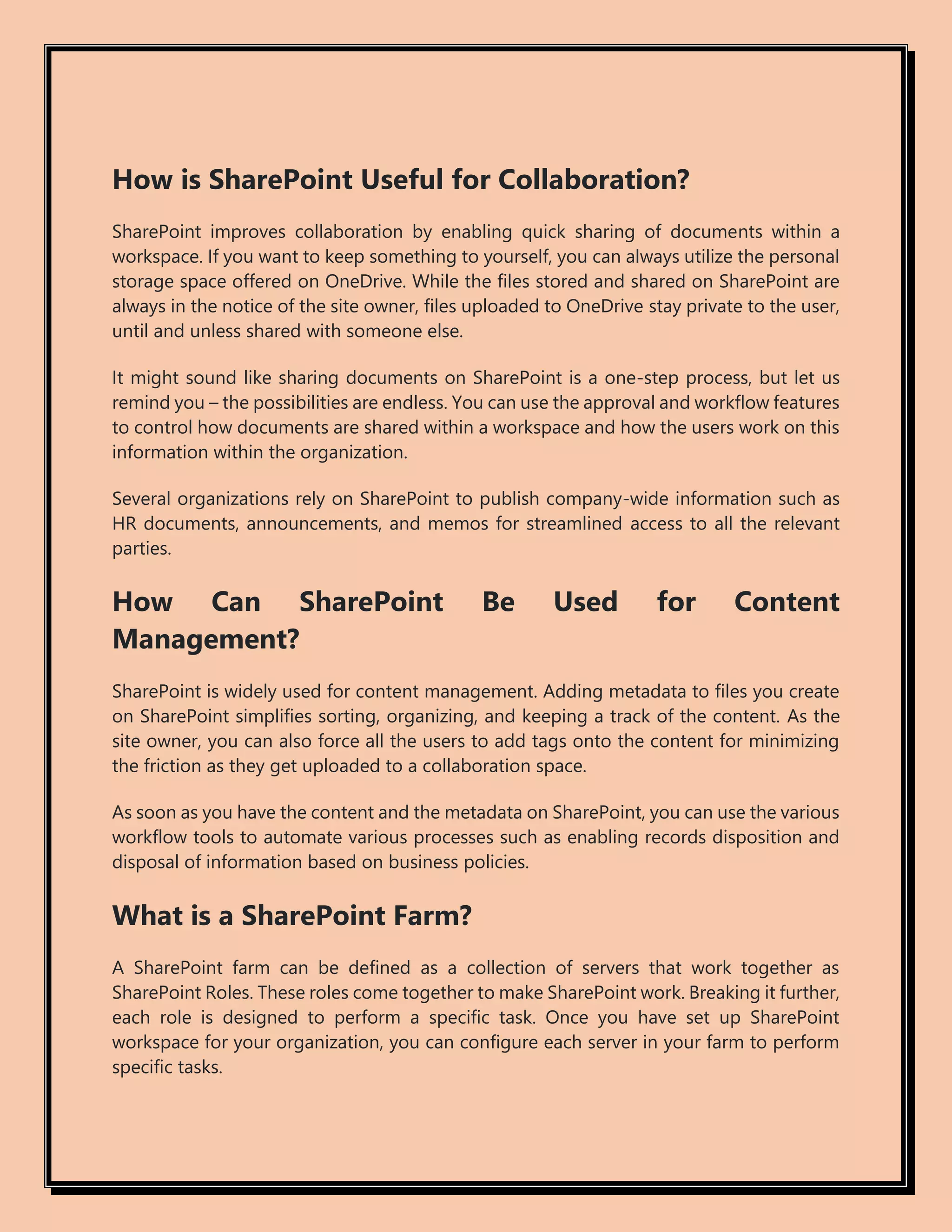 What is SharePoint Guide For Beginners 2022.pdf | Shareware and ...