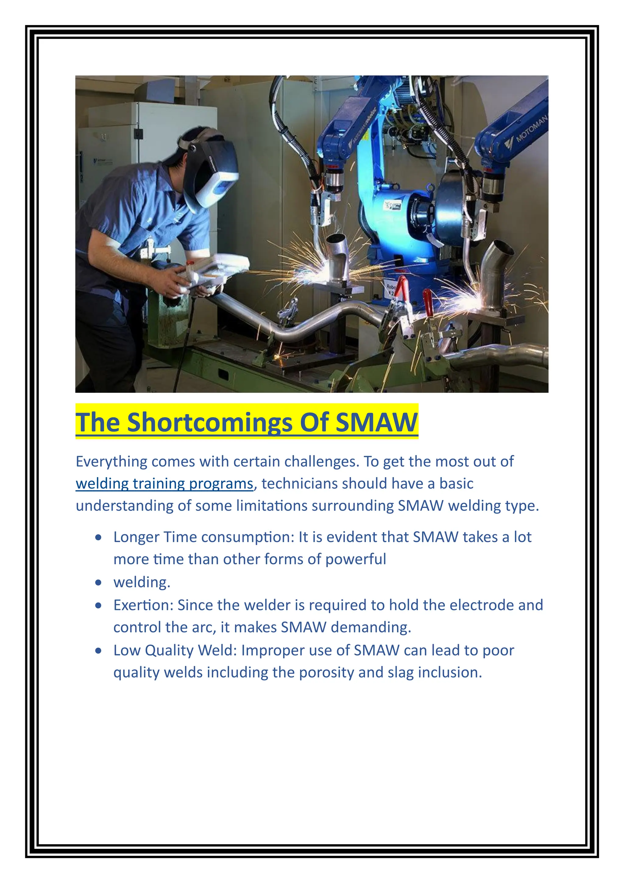 What Is Shielded Metal Arc Welding? How To Become An SMAW Technician | PDF