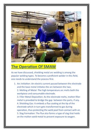 What Is Shielded Metal Arc Welding? How To Become An SMAW Technician | PDF