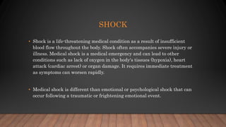 What is shock | PPTX