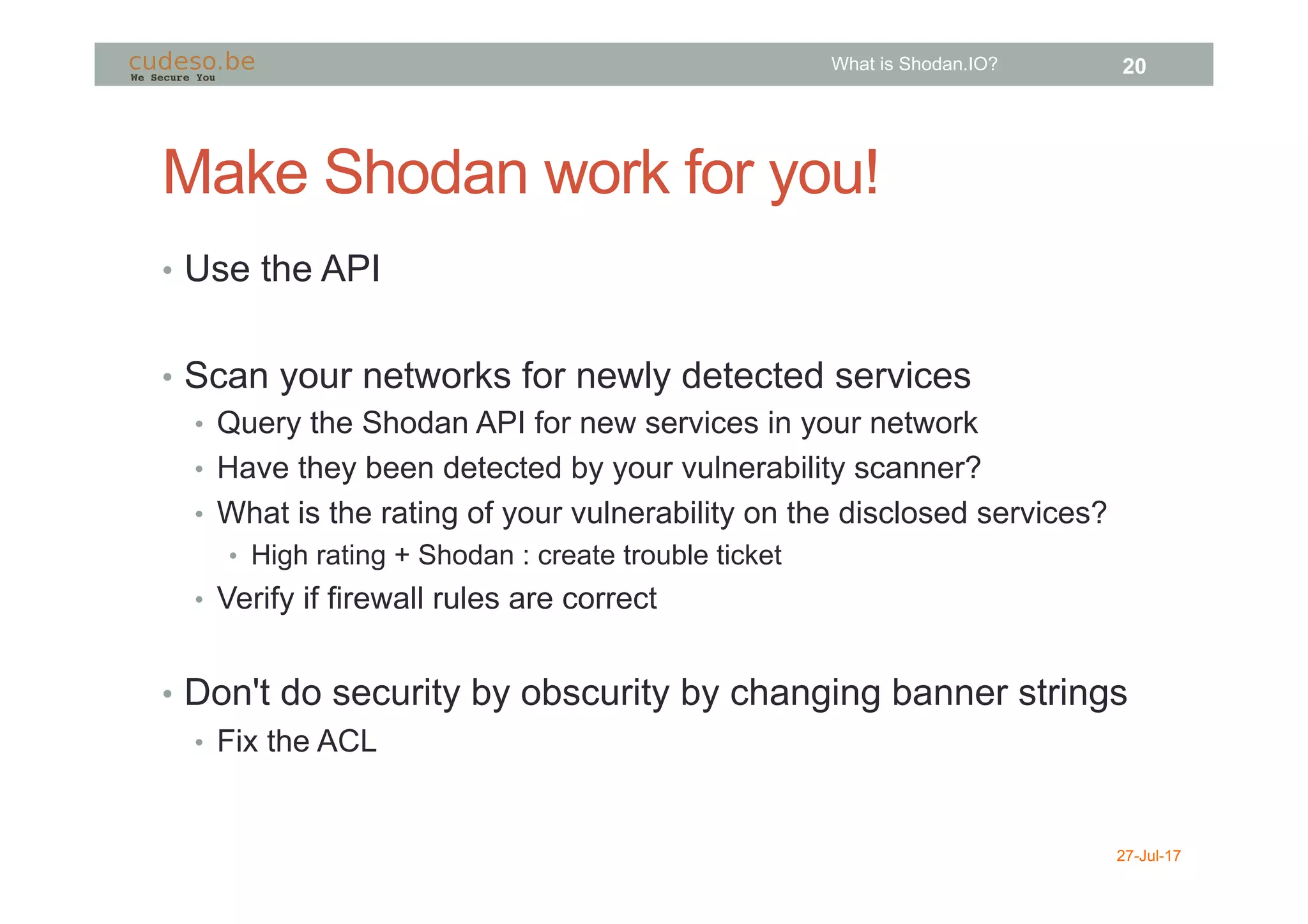 What is shodan | PDF