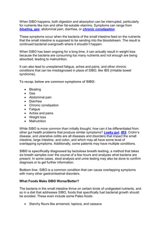 What is SIBO and 5 Ways to Heal SIBO.pdf | Digestive Disorders | Diseases and Conditions