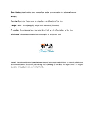 What is signage ? | PDF