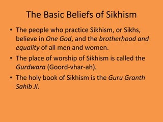 What is sikhism? | PPT