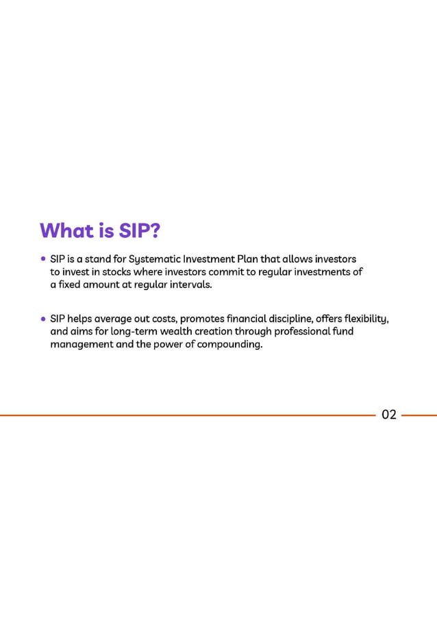 What is sip and What are its Benefits in 2024 | PDF