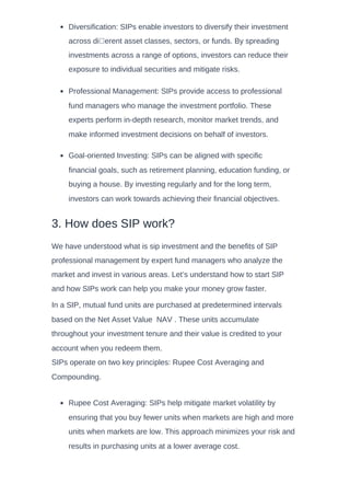 What is SIP Investment? | Comprehensive Guide to Systematic Investment ...