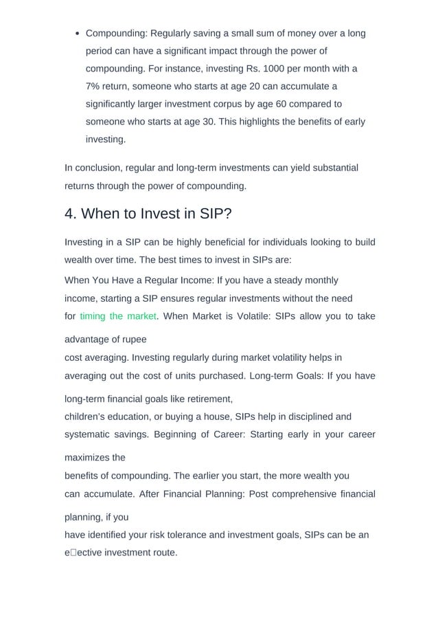 What is SIP Investment? | Comprehensive Guide to Systematic Investment Plans | PDF