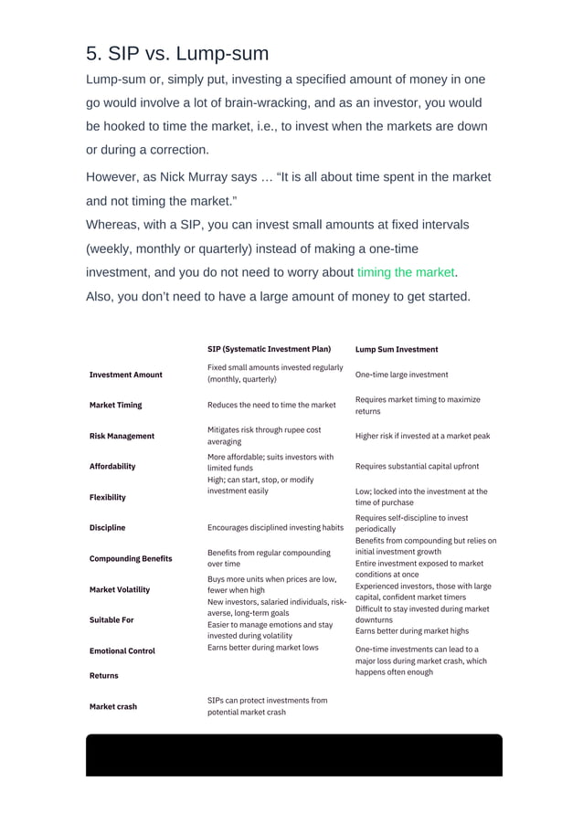 What is SIP Investment? | Comprehensive Guide to Systematic Investment Plans | PDF