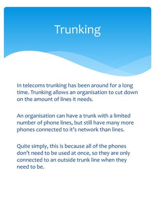 What is SIP Trunking? | PDF