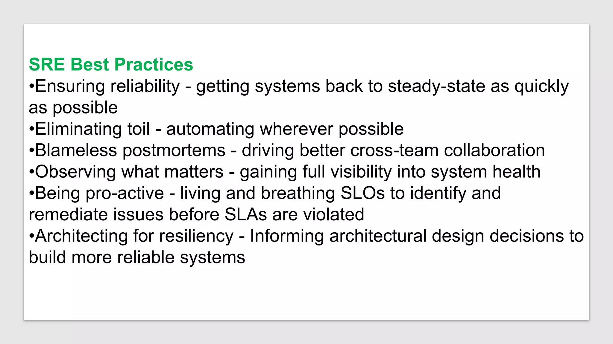 What is Site Reliability Engineering (SRE) | PPTX