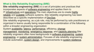 What is Site Reliability Engineering (SRE) | PPTX